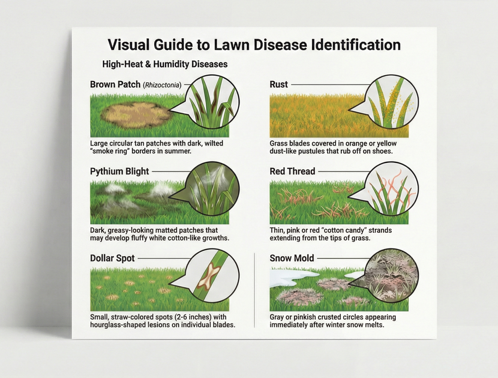 Lawn Disease Identification Chart: Diagnose, Treat & Prevent